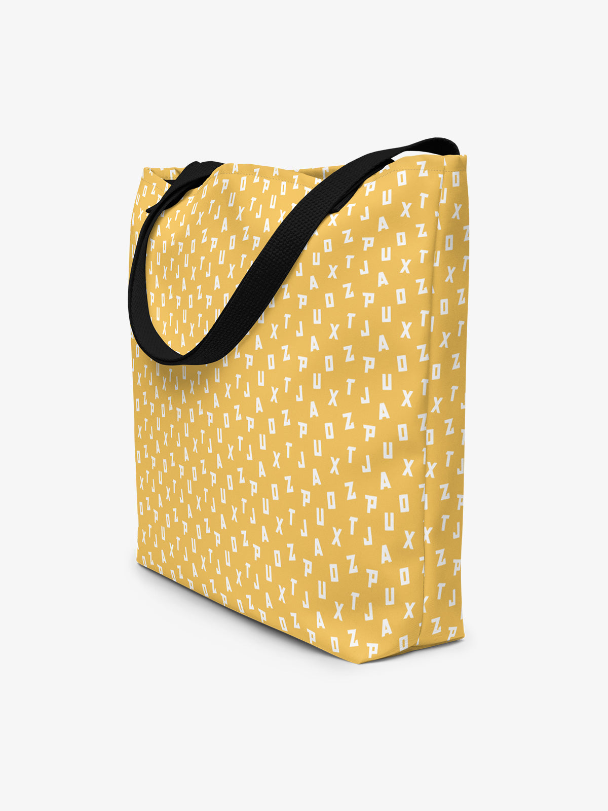 Letters Print Large Tote Bag