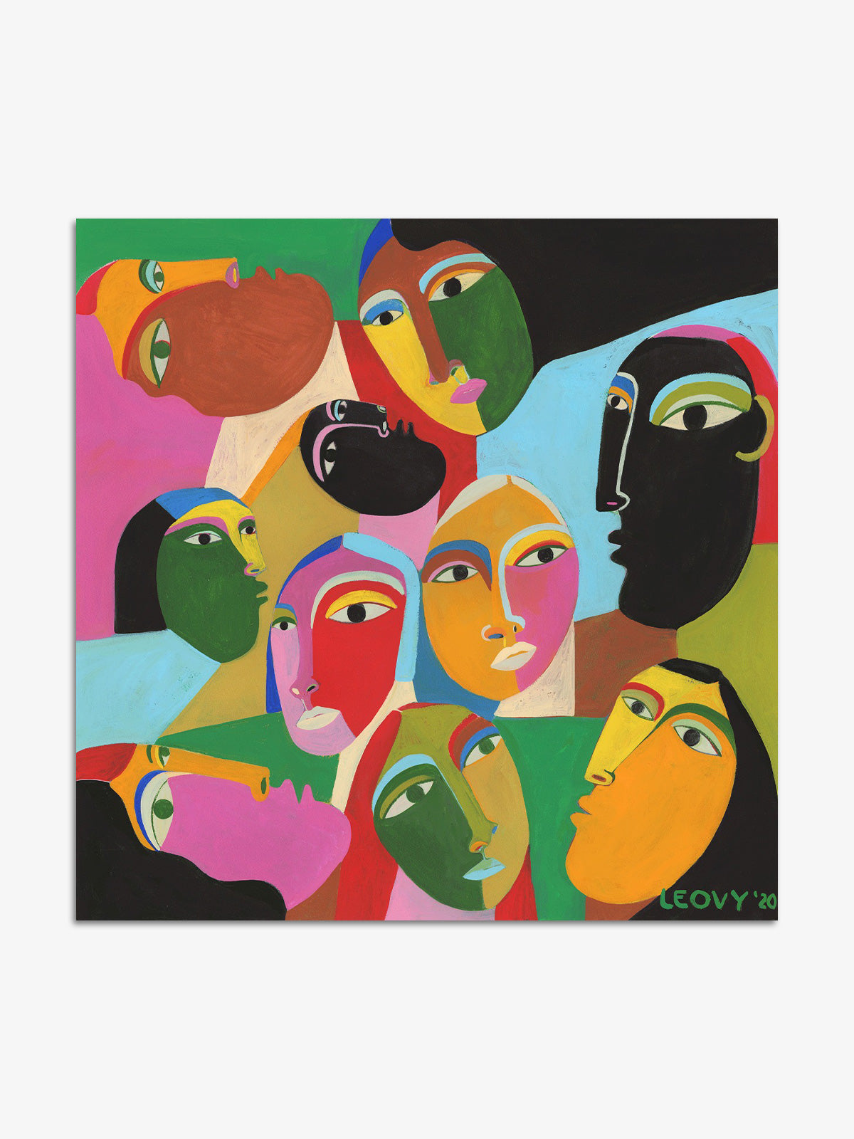 Ana Leovy "Crowd" Print