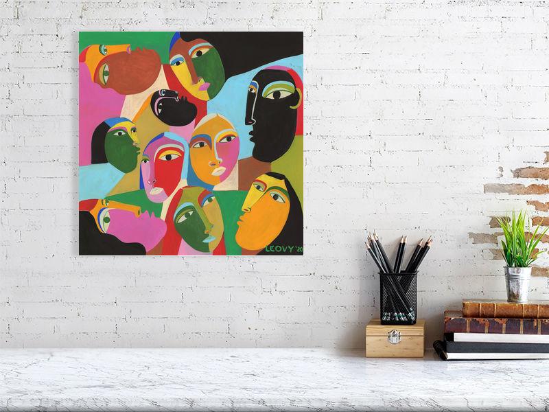 Ana Leovy "Crowd" Print